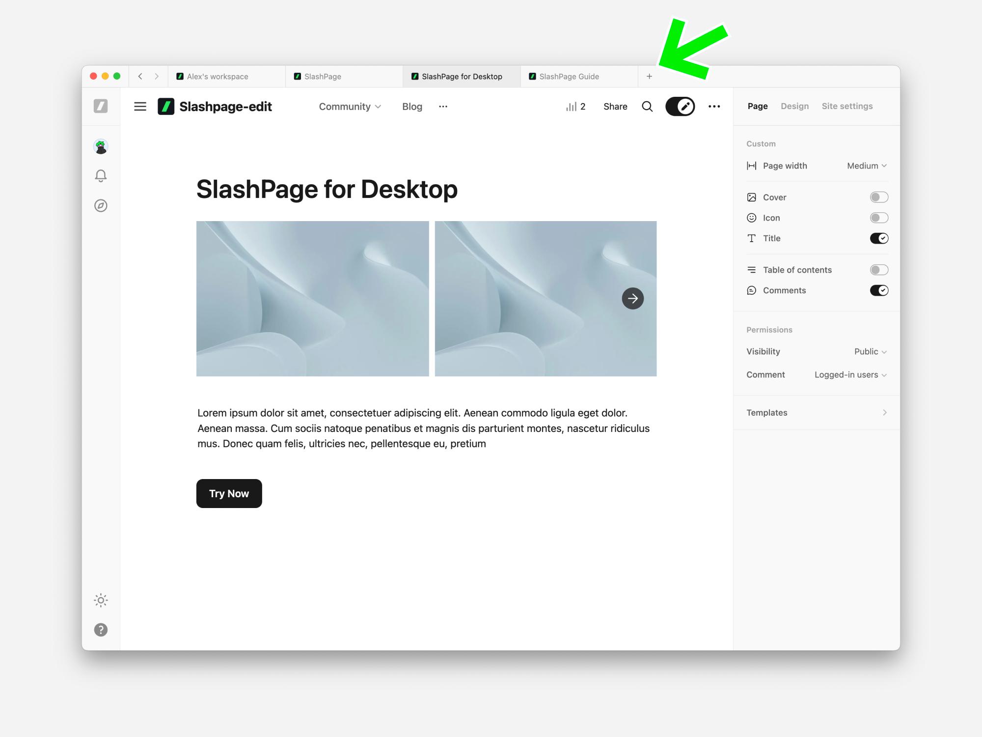 슬래시페이지 데스크톱 앱을 다운로드하세요! - slashpage-kr
