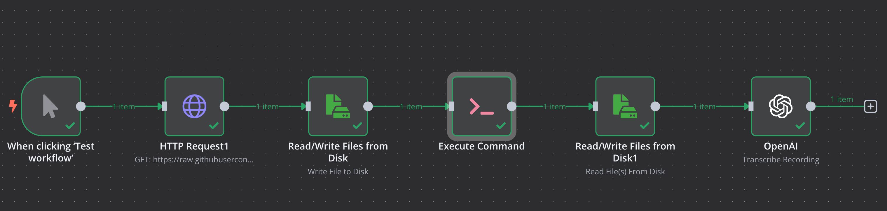 (Ffmpeg) Convert m4a call recording file to STT (⭐⭐⭐) - n8n-guide