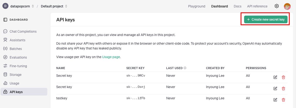 OpenAI - App Credentials - n8n-guide